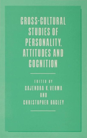 Cross-Cultural Studies of Personality, Attitudes and Cognition by ...