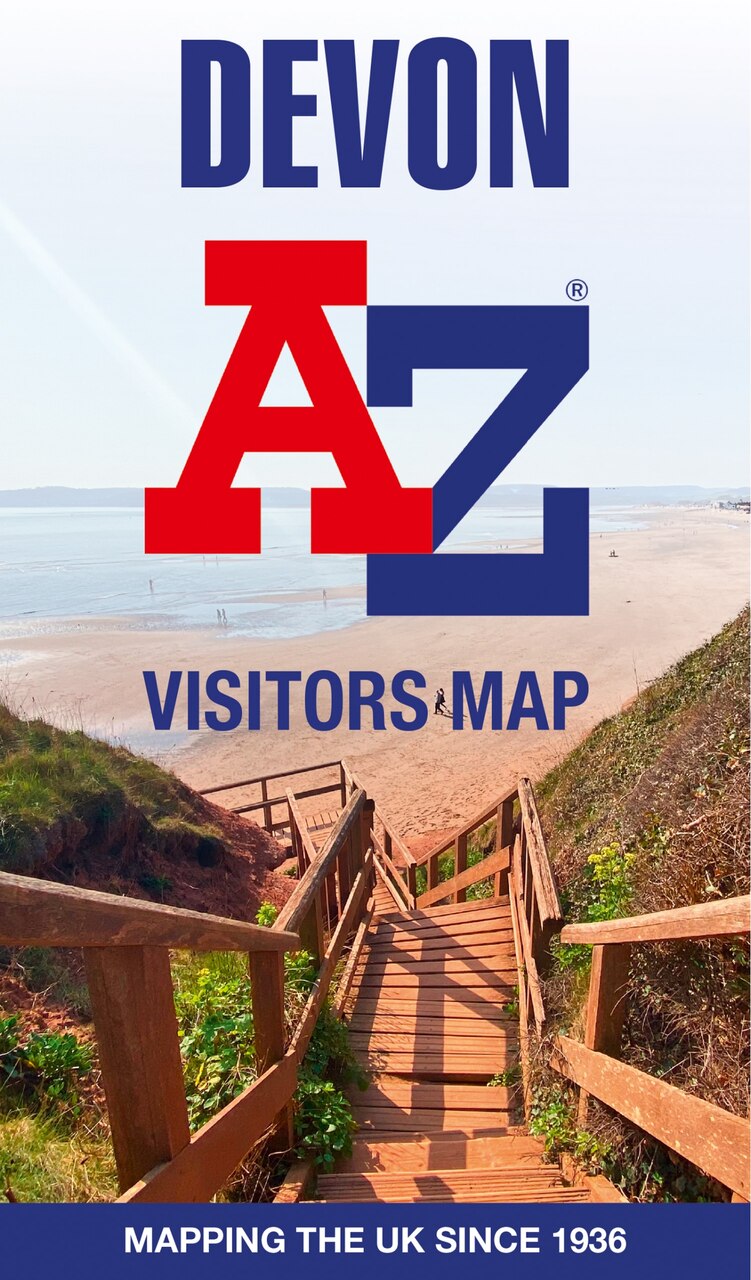 Devon A Z Visitors Map By A Z Maps Map Indigo