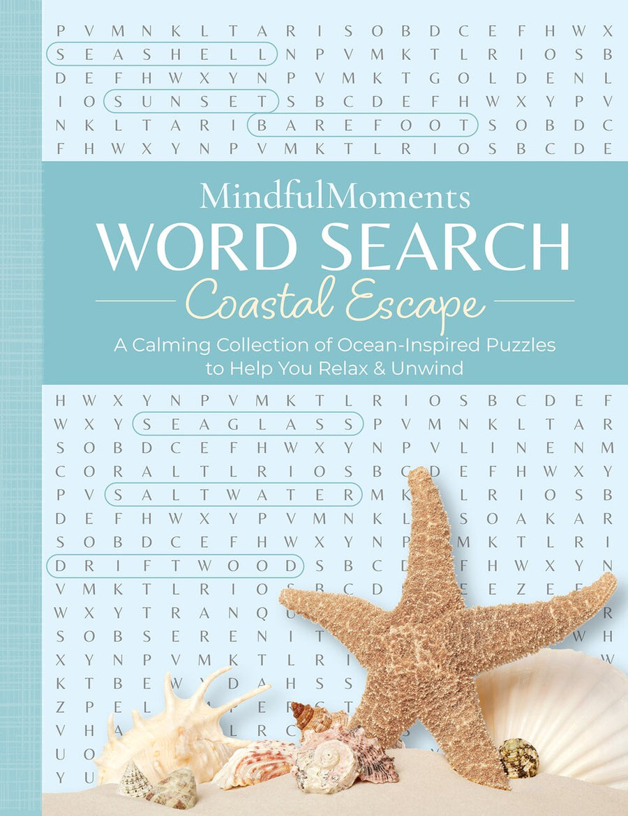 MindfulMoments Word Search Coastal Escape: A Calming Collection of ...